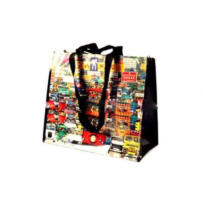 Cina Chinese Manufacturer Recycled Wholesale Promotion Custom Logo Printed Reusable Tote Shopping PP Woven Laminated Bag in vendita