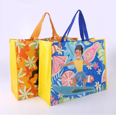 Cina Chinese Manufacturer Recycled Wholesale Promotion Custom Logo Printed Reusable Tote Shopping PP Woven Laminated Bag in vendita
