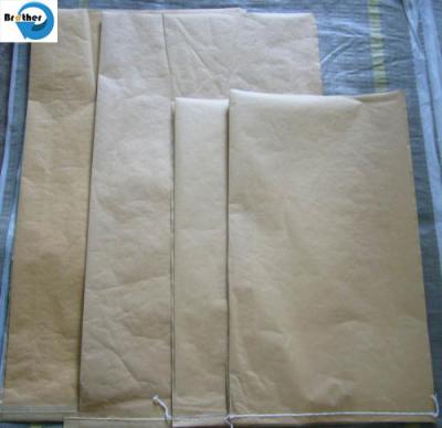 Cina Custom Logo 50kg 25kg Capacity Strong Kraft Paper Laminated PP Woven Bag with Inner PE Plastic Liner in vendita