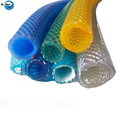 Cina Clear Plastic Vinyl Tubing Fiber Braided Reinforced PVC Tube Pipe Hose for Water Transfer in vendita