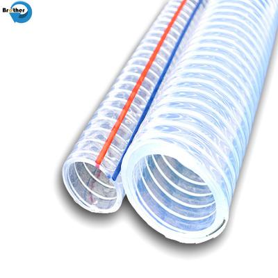 Cina PVC Steel Wire Reinforced Hose for Water Oil Powder Suction Discharge Conveying in vendita