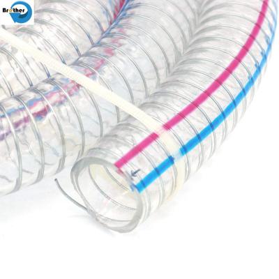 Cina PVC Steel Wire Reinforced Hose for Water Oil Powder Suction Discharge Conveying in vendita