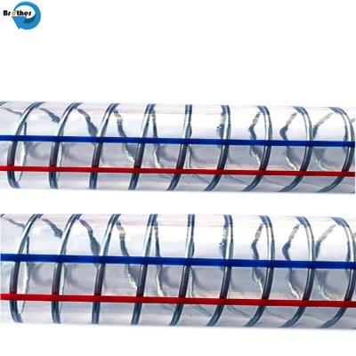 Cina PVC Steel Wire Reinforced Hose for Water Oil Powder Suction Discharge Conveying in vendita