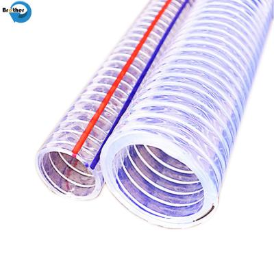 Cina PVC Steel Wire Reinforced Hose for Water Oil Powder Suction Discharge Conveying in vendita