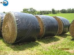 Cina 150 Gsm PP Woven Plastic Hay Bale Covers Moisture Proof For Wrapping Alfalfa Hay in vendita
