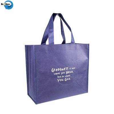 China Wholesale Cheap Custom Logo Printing Handbag Eco Friendly Reusable Supermarket Carry Bag Non-Woven Fabric for sale