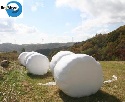 Cina Top Quality 750mm*1500m*25um Green Silage Wrap Foil Silage Wrap Film in vendita