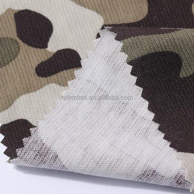 China 172gsm 160cm Polyester Cotton Camouflage Printed Fabric Clothing Fabric Warp Knitted Mesh Fabric for sale