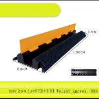 China Cost Effective One Channels Rubber Cable Protector Economic Cable Protector Rubber for sale