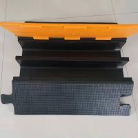 China 2 Channel Cable Protector with Customized Color and TPE Thermoplastic Elastomer Texture for sale