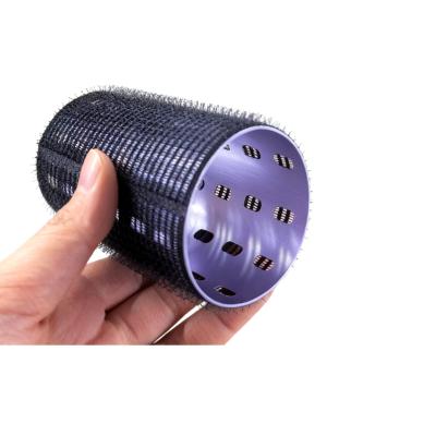 China Dansky Factory Custom Aluminum Hook and Loop Hair Rollers for Hair Styling and Curling Hot Temperature Metal Curlers for sale