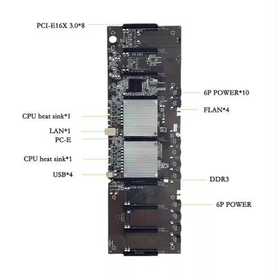 中国 X79マザーボード 双CPUサポートとRTX 3060 3060Mグラフィックカード 9 GPUカード 販売のため