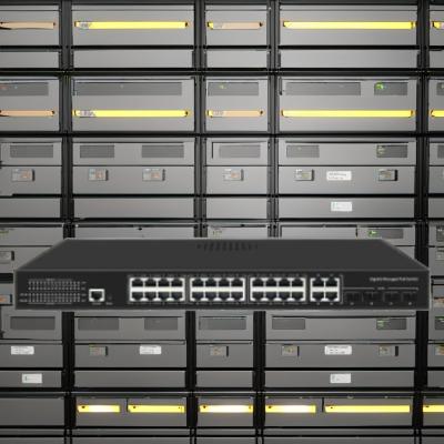 China SG3000-MG-24P4C Beheerde PoE-switch 24 poorten Ethernet Industrieel 10/100/1000 Mbps 56 Gbps Te koop