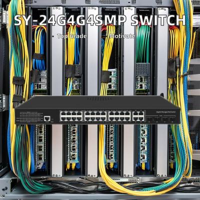 China SG3000-MG-24P4C Beheerde PoE-switch 24 poorten Ethernet Industrieel 10/100/1000 Mbps 56 Gbps Te koop