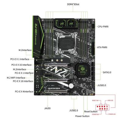 Cina Intel E5 2678v3/E5 2680v3 LGA2011 CPU abilitata X99 Motherboard con DDR4 Combo Kit Set in vendita