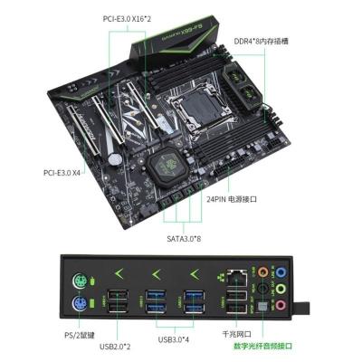 Cina Intel E5 2678v3/E5 2680v3 LGA2011 CPU abilitata X99 Motherboard con DDR4 Combo Kit Set in vendita