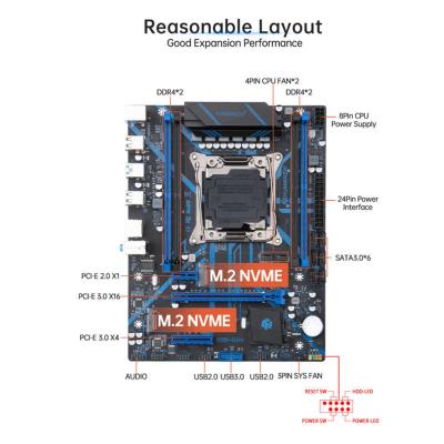 中国 DDR4 デスクトップ NVME NGFF USB 3.0 LGA2011-3 コンボキットセット 販売のため