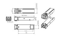 China Customized GLC LH SMD SFP Transceiver Module 1000Mbps 10km LC Duplex SMF for sale