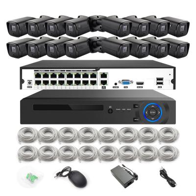 Cina Personalizzato 16 canali H.265 4K 8MP cablato POE IP Network Sicurezza casa CCTV Camera sistema in vendita
