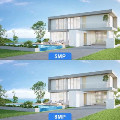 Cina 8MP 4K 4 canali allarme di luce rossa e blu Outdoor Home PoE NVR Kit con dimensioni personalizzate in vendita