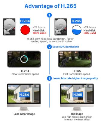 Cina Sistema di telecamere di sicurezza 4K a 8MP con dimensioni personalizzate in vendita