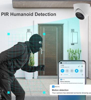 Cina Dimensioni personalizzate 3MP 5MP 8MP Camera di visione notturna esterna Dome POE Kit per un'installazione facile in vendita