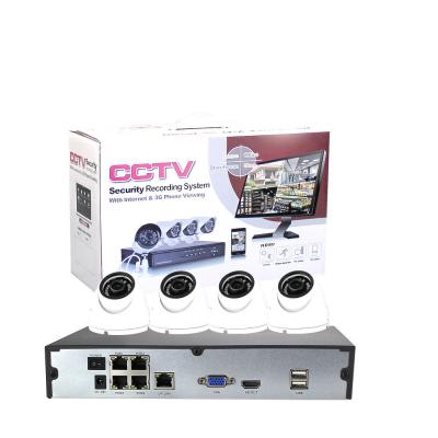 Cina Durable 2MP HD Security IR Cut VandalProof 4CH POE Wire IP Camera NVR Kit per esterni in vendita