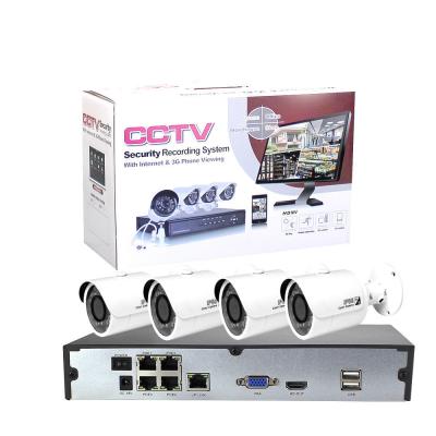 China 4CH 1080P 2MP POE Bewakingsdraad IP Camera NVR-kits met gebruikte producten status Te koop