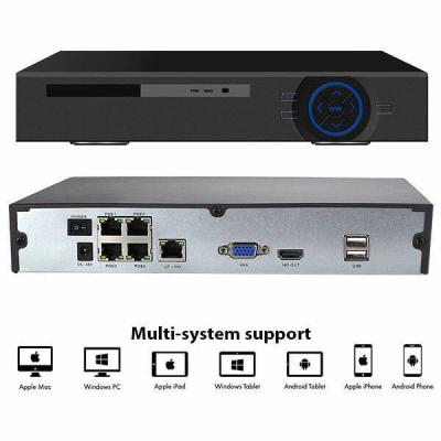China Gepersonaliseerde grootte Full HD Outdoor 1080P IP Camera Beveiliging CCTV-systeem 4ch POE NVR CCTV Te koop