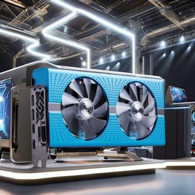 중국 팬 쿨러와 함께 사용 된 RX 580 GPU 새 & 사용 된 AMD 칩셋 데스크톱 게임 VGA DP 출력 인터페이스 판매용