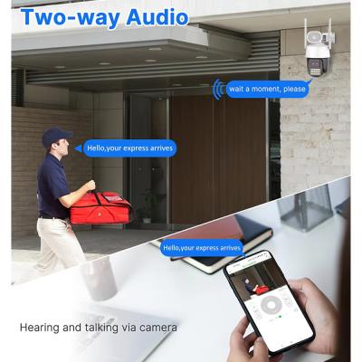 China Smart AI HD 4MP 360 Ptz Camera 4G Smart AI HD 1080P 360 Ptz Camera  Dual Lens Night Vision CCTV 4G PTZ Camera for sale