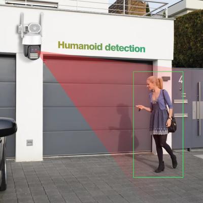 China Smart AI HD 4MP 360 Ptz Camera 4G Smart AI HD 1080P 360 Ptz Camera  Dual Lens Night Vision CCTV 4G PTZ Camera for sale