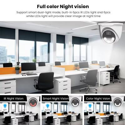 China Full Color Dome CCTV IP Camera 4MP 5MP Night Vision Network Camera Ip POE  Cctv Dome Security Camera for sale