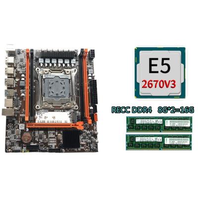 China Customized X99H desktop computer motherboard LGA-2011-3 needle X99H motherboard E5 CPU DDR4 ram M2 SSD for sale