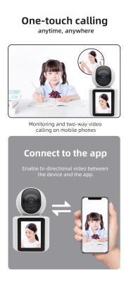 China Video Real Time Two-way Video Talk Monitor Small CCTV Security System Cctv Camera Connected To Mobile phone Smart Camera for sale