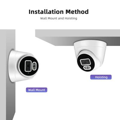 中国 Cctvシステム HD 4mp モニター モーショントラッキング 音響光 警報ドームカメラ オーディオ入力出力 ネットワークカメラ 販売のため