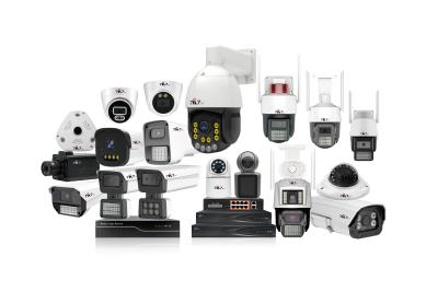 中国 Cctvシステム HD 4mp モニター モーショントラッキング 音響光 警報ドームカメラ オーディオ入力出力 ネットワークカメラ 販売のため