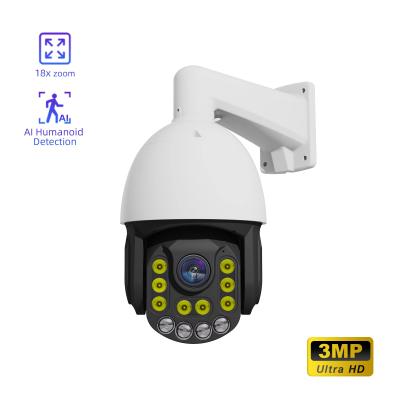 China Poe Nvr Two Way Audio Auto 3mp Ptz Ip network Camera 18X Optical Zoom Ip Ptz 30x Zoom Camera for sale