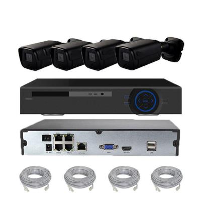 中国 熱売 H.265 1080P 屋外チューブ セキュリティ IP カメラ 4チャネル POE NVR キット 販売のため
