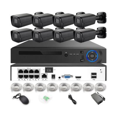 China Customized  8MP 4K NVR Camera Kit POE 8ch Smart home IP System Security CCTV System 8 channel with alarm for sale