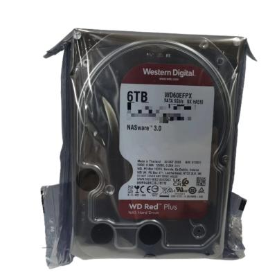 Cina Red Plus WD60EFPX 6TB NAS Hard Disk Drive 5400 RPM Classe SATA 6Gb/s 256MB HDD da 3,5 pollici con tempo di ricerca medio veloce in vendita