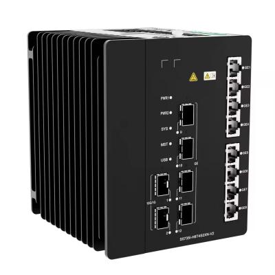 중국 네트워크 연결 엔터프라이즈 클래스 확장 온도 외부 급류 보호 산업 스위치 S5735I-H8T4S2XN-V2 판매용