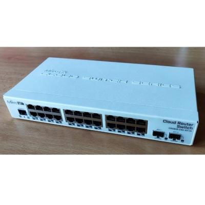 Chine CRS326-24G-2S-RM Commutateur de port 24 Gigabit avec 2 X Cages SFP + dans un boîtier de rackmount 1U à vendre