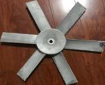 Magnesium Alloy Axial Fan Impeller parts blower blade
