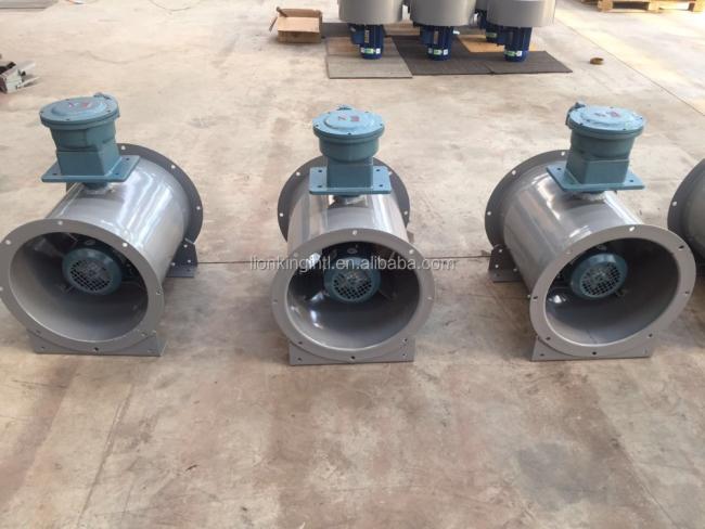 Large tube axial blower fan
