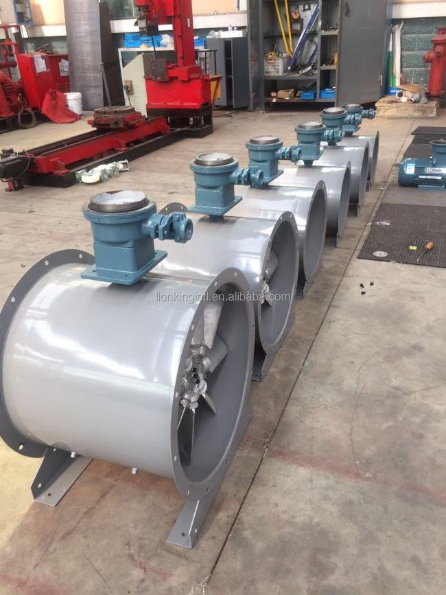 Large tube axial blower fan