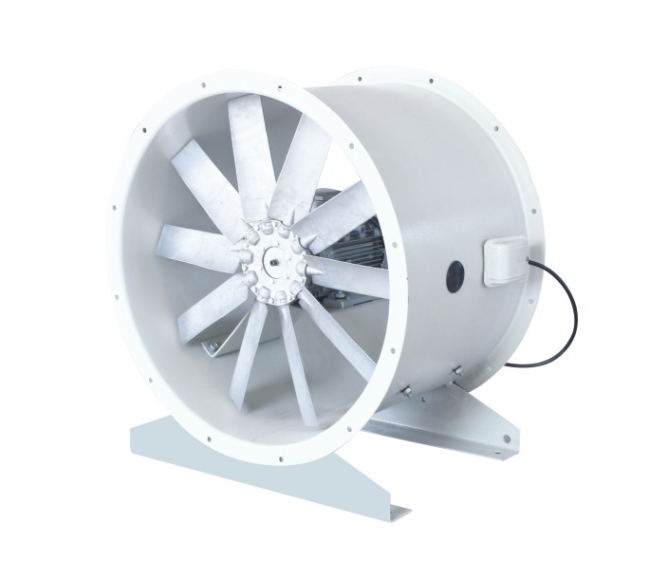 Large tube axial blower fan