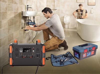 China Zonne Navulbaar Lithium Ion Power Station Portable Generator 1000W 220V Te koop