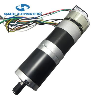 Cina 57 mm di buona qualità Motore a motore a corrente continua senza spazzole 12v 24v 36v 48v con riduttore elicoidale Basso rumore in vendita
