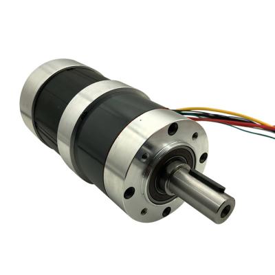 Cina 57 mm di buona qualità Motore a motore a corrente continua senza spazzole 12v 24v 36v 48v con riduttore elicoidale Basso rumore in vendita
